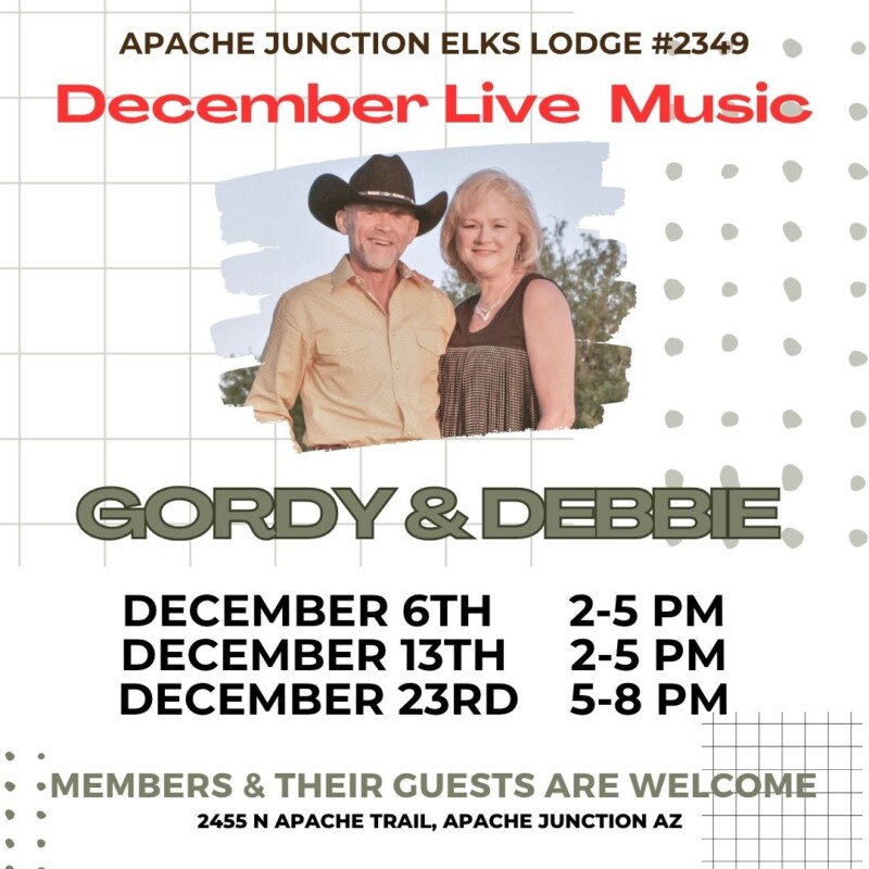 Calendar, Special Events - Apache Junction Elks 2349