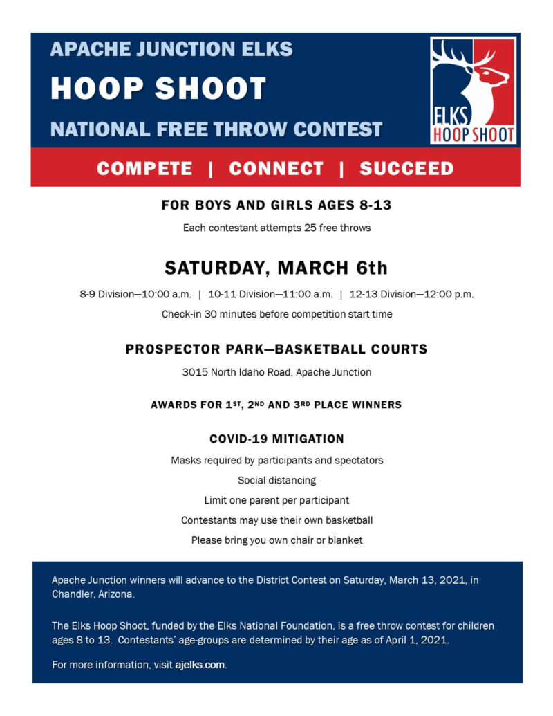 Hoop Shoot - Apache Junction Elks 2349